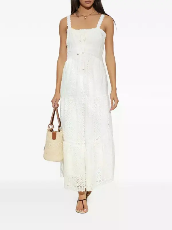 Ulla Johnson Broderie Anglaise Maxi Dress - White
