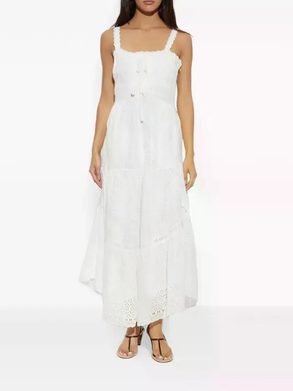 Ulla Johnson Broderie Anglaise Maxi Dress - White