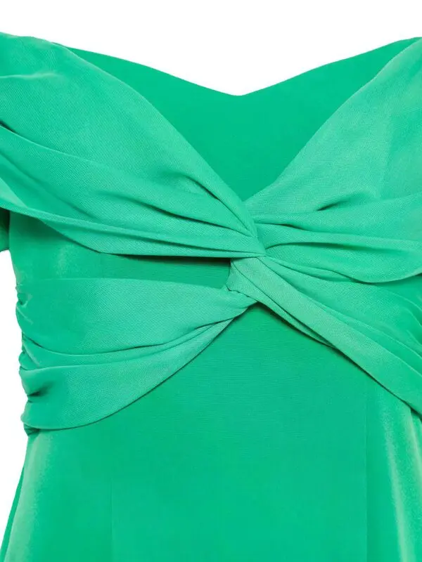 ALESSANDRO LEGORA Off-shoulder Twisted-front Maxi Dress