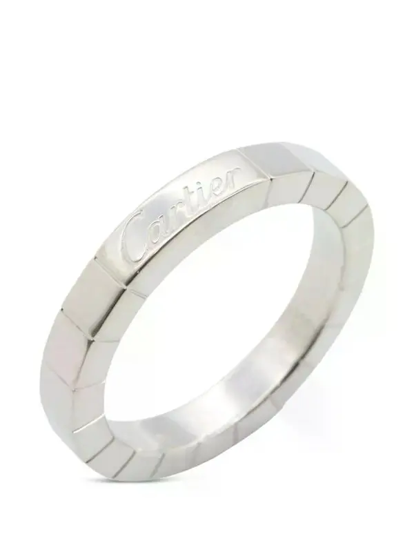 Cartier 18k White Gold Lanière Ring