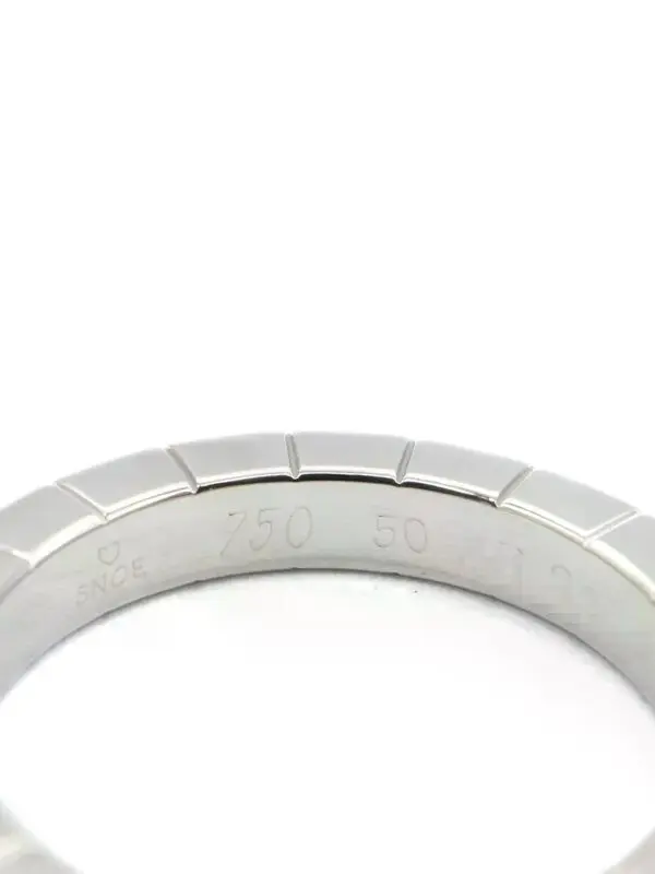 Cartier 18k White Gold Lanière Ring