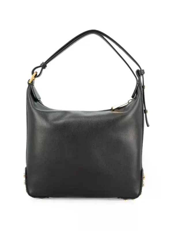 TOD'S Mini Metal Dots Leather Tote Bag - Black