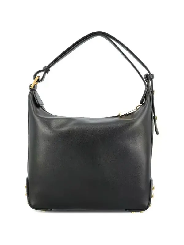 TOD'S Mini Metal Dots Leather Tote Bag - Black