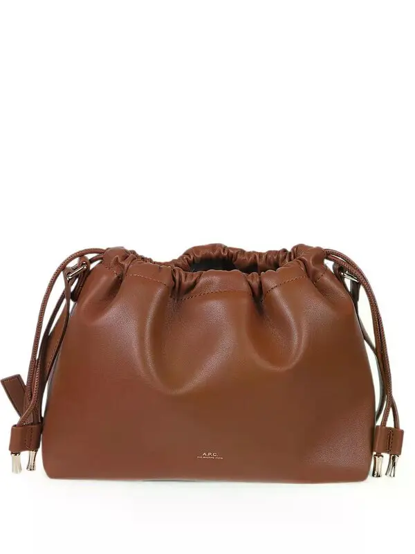 A.p.c. Ninon Drawstring Shoulder Bag - Brown
