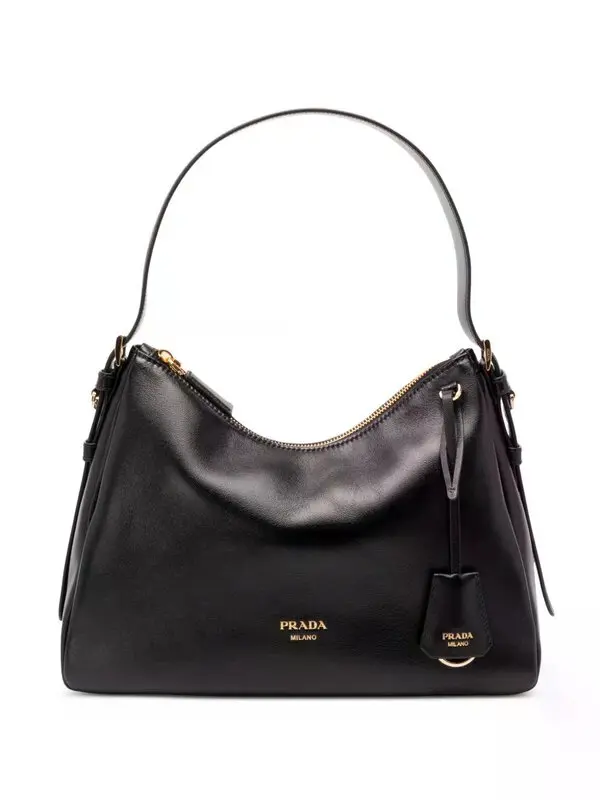 Prada Leather Shoulder Bag - Black