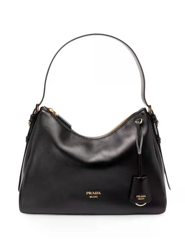 Prada Leather Shoulder Bag - Black