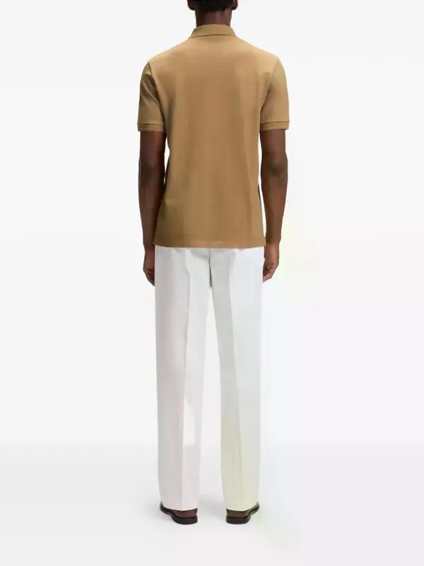 BOSS Zip-fastening Short-sleeve Polo Shirt
