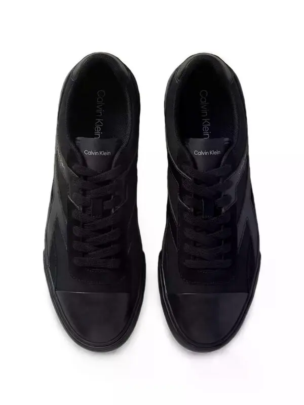 Calvin Klein Panelled Logo Detail Lace-up Sneakers