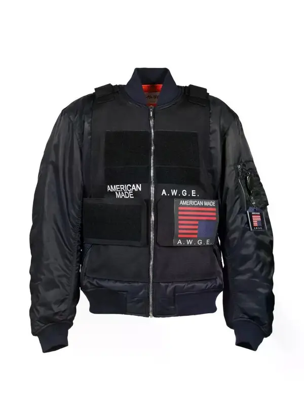 AWGE Logo-print Bomber Jacket