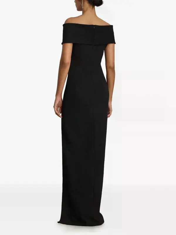 Ralph Lauren Off-the-shoulder Crisscross Maxi Dress