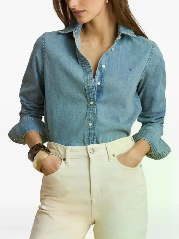 Ralph Lauren Embroidered Logo Denim Shirt