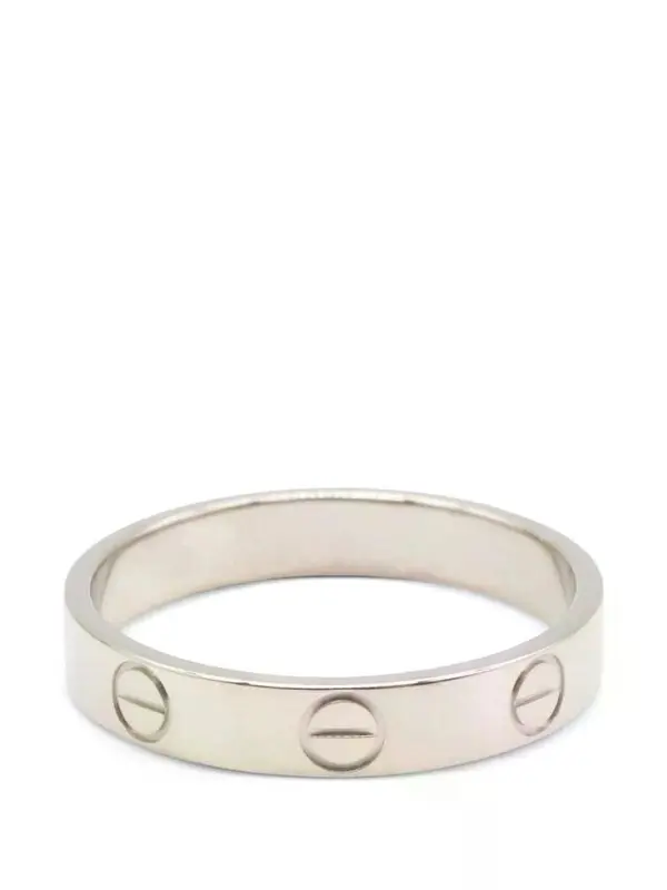 Cartier 18k White Gold Love Ring - Silver