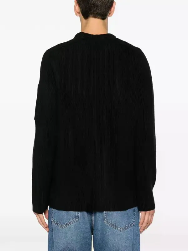 C.P. COMPANY Logo-patch Knitted Sweater