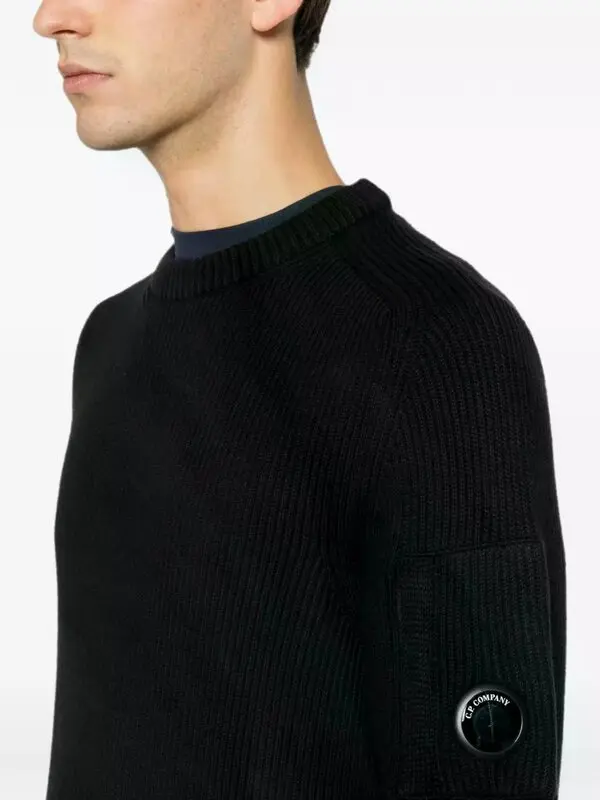 C.P. COMPANY Logo-patch Knitted Sweater