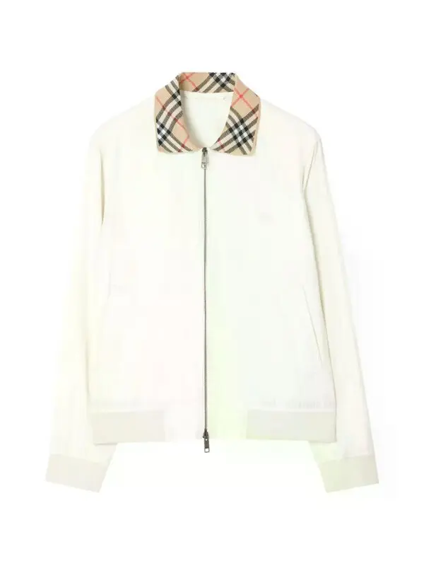 Burberry Gabardine Glenfields Bomber Jacket