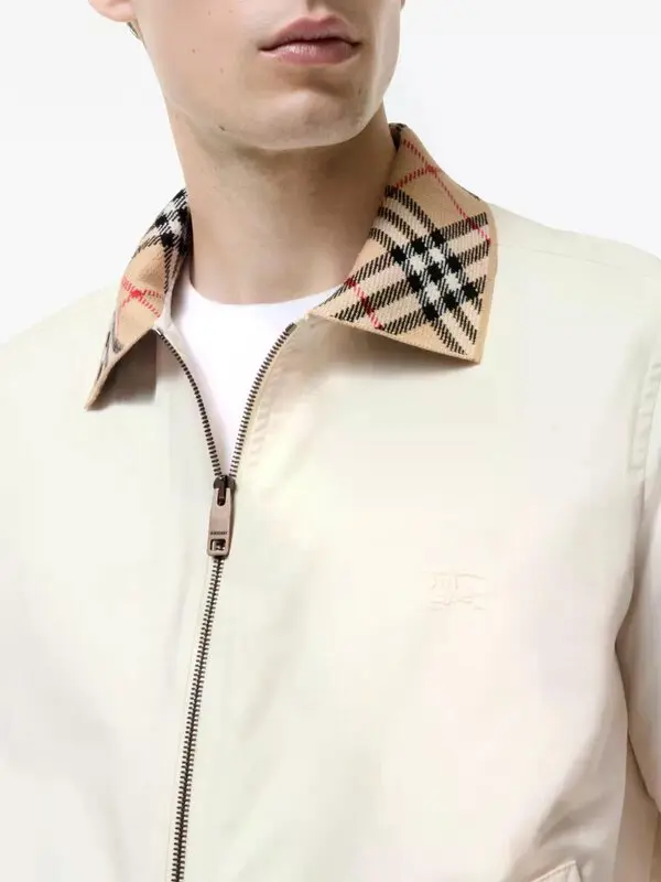 Burberry Gabardine Glenfields Bomber Jacket