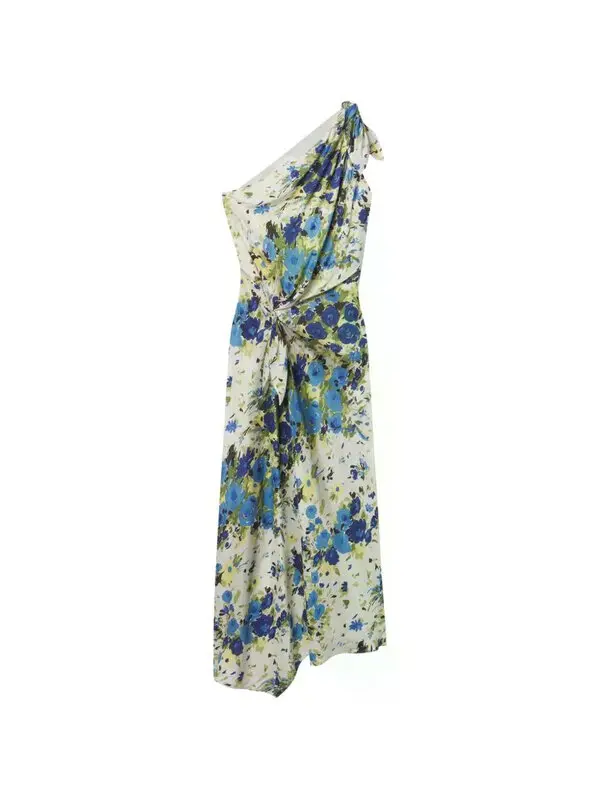 A.L.C. Elliana One-shoulder Floral Print Maxi Dress
