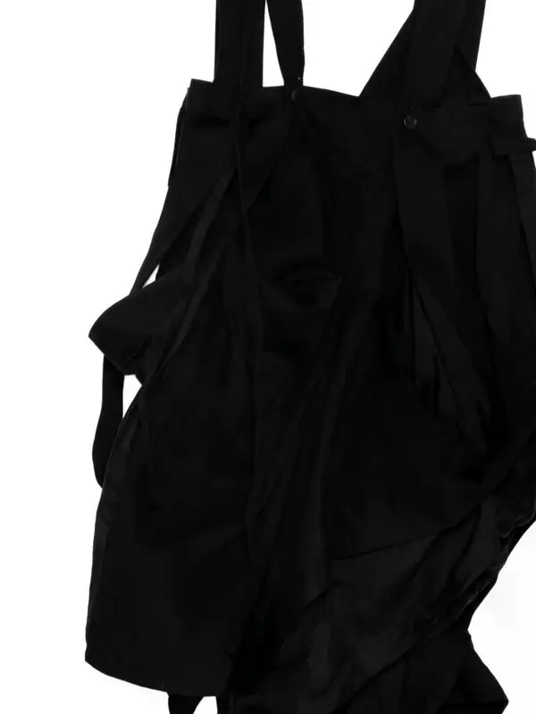 Yohji Yamamoto Patchwork Design Suspender Skirt