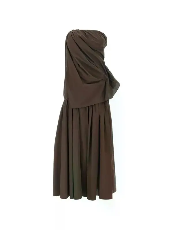 THE GARMENT Bazaar Drape Strapless Midi Dress