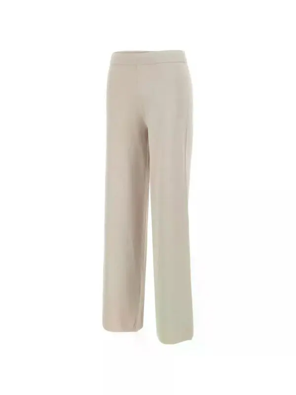 KANGRA Ribbed-edge Palazzo Pants