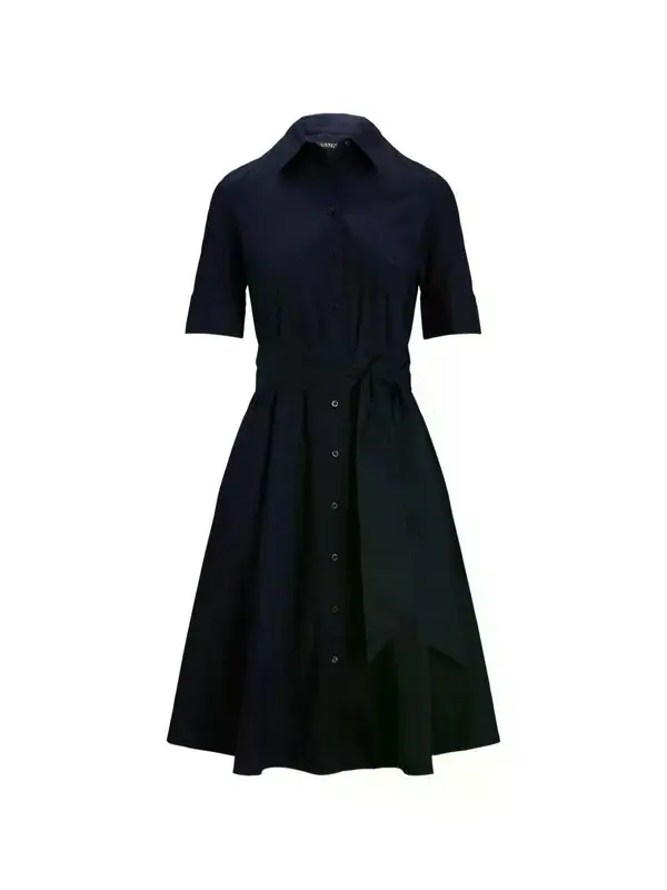 Ralph Lauren Belted Cotton-blend Midi Shirt Dress