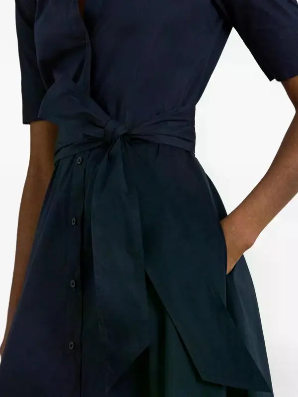 Ralph Lauren Belted Cotton-blend Midi Shirt Dress