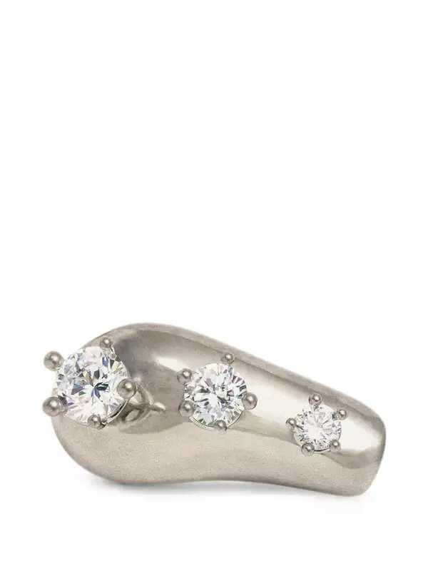 PANCONESI Diamanti Triple Ear Cuff - Silver