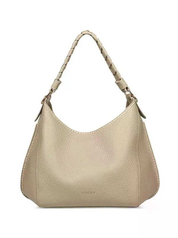 VISONA` Visona Mia Braided-handle Shoulder Bag - Neutrals