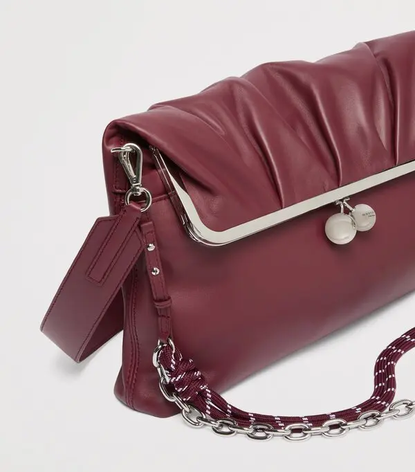 Max Mara Leather Pasticcino Clutch Bag
