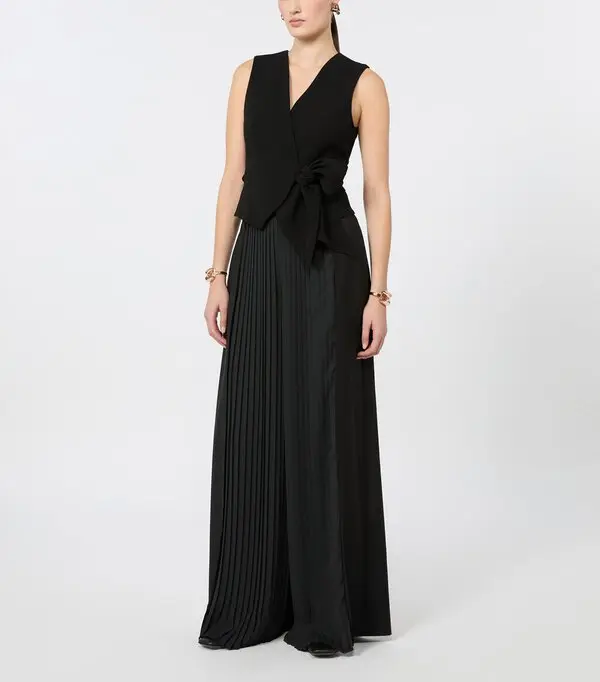Max Mara Belted Waistcoat - Black