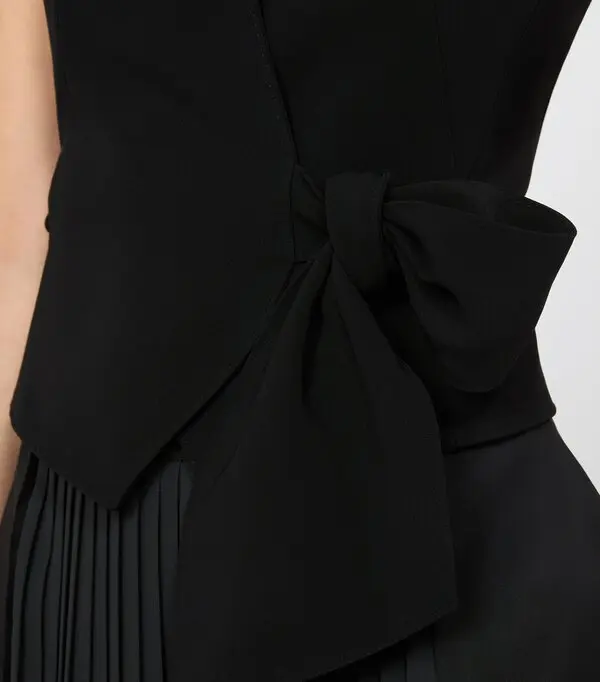 Max Mara Belted Waistcoat - Black