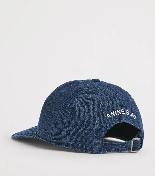 ANINE BING Jeremy Denim Baseball Cap