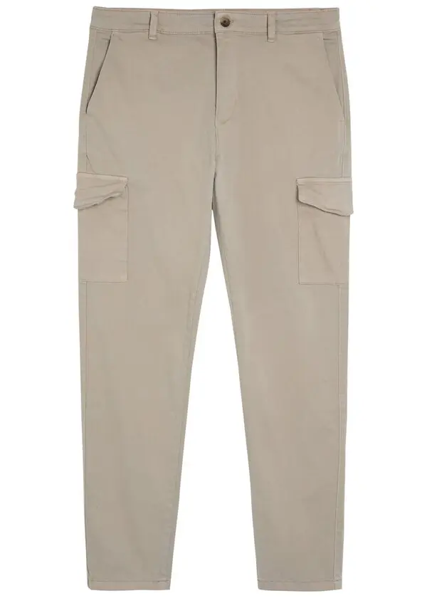 RAITH Lenox Tapered-leg Cargo Trousers - Grey