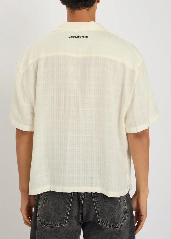 MKI MIYUKI ZOKU Vacation Checked-weave Cotton Shirt