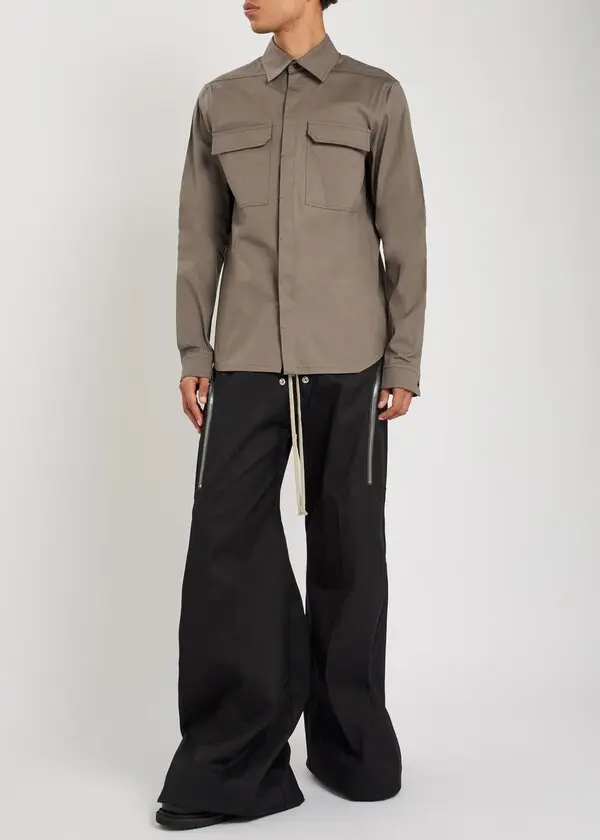 Rick Owens Camicia Stretch-cotton Work Shirt