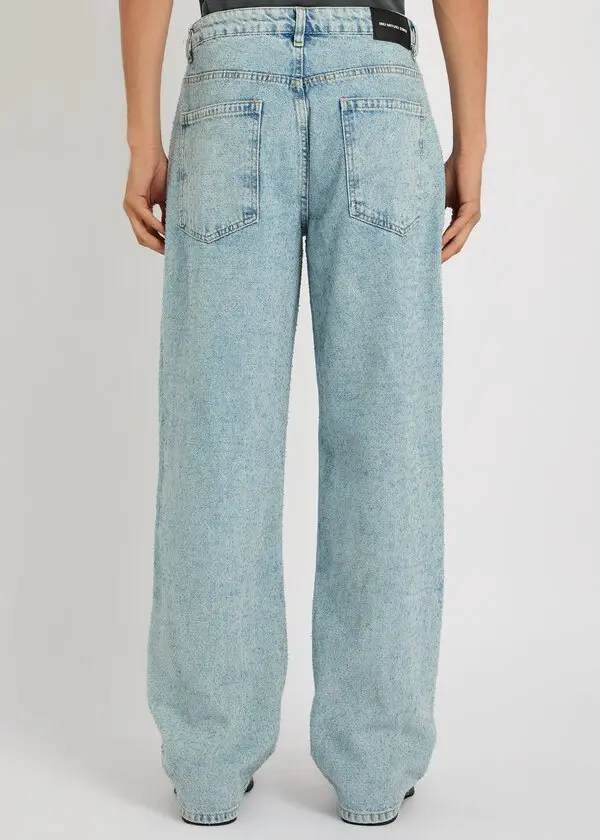 MKI MIYUKI ZOKU Twisted Seam Wide-leg Jeans