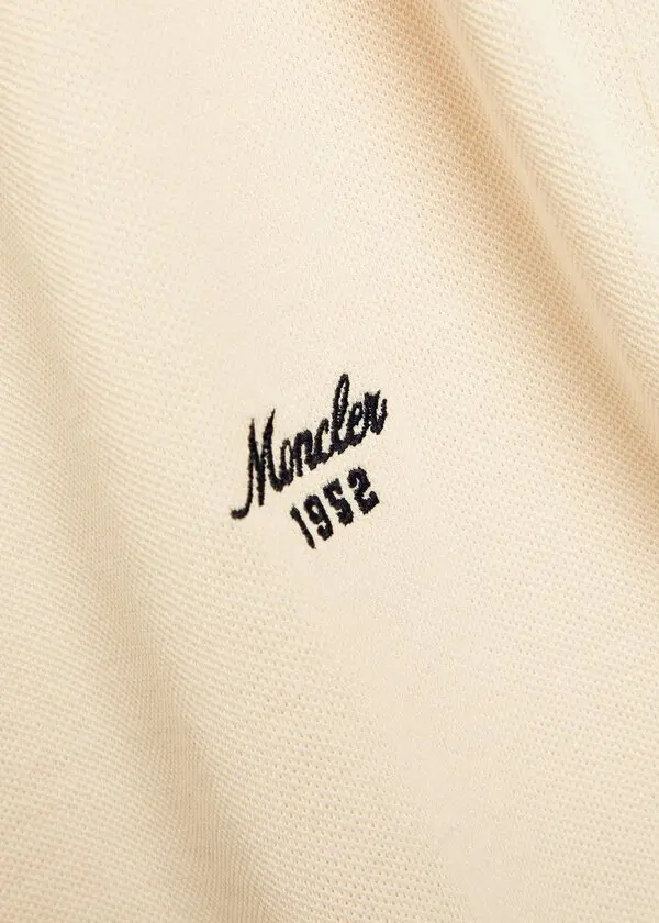 Moncler Logo-embroidered Piqué Cotton Polo Shirt