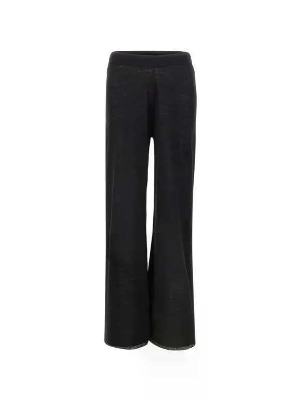 KANGRA Linen-knit Straight-leg Trousers