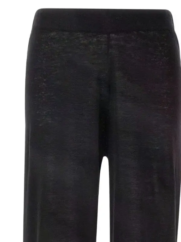 KANGRA Linen-knit Straight-leg Trousers