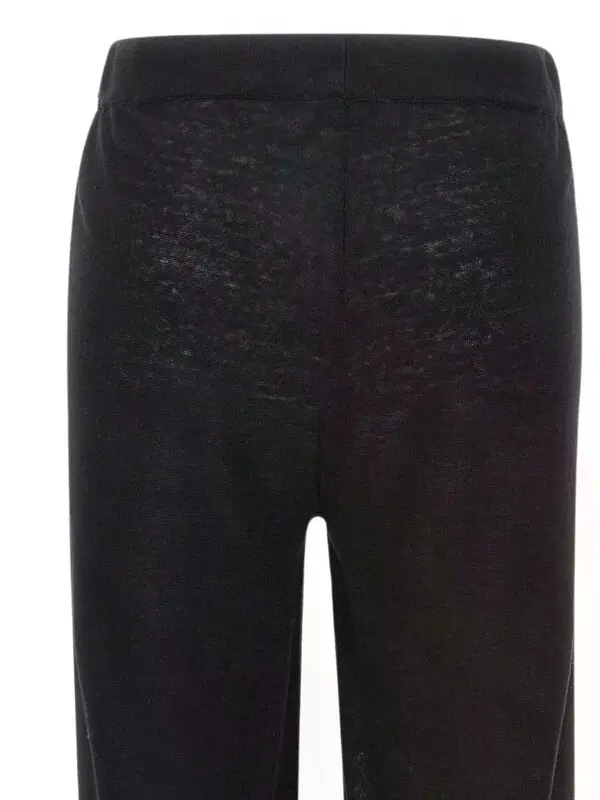 KANGRA Linen-knit Straight-leg Trousers