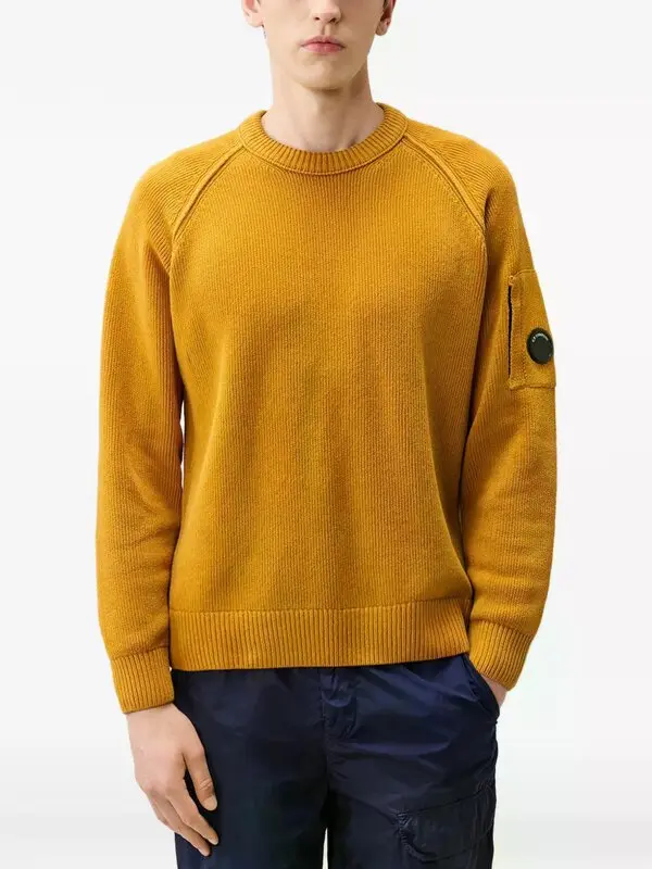 C.P. COMPANY Lens Detail Raglan Sleeve Sweater