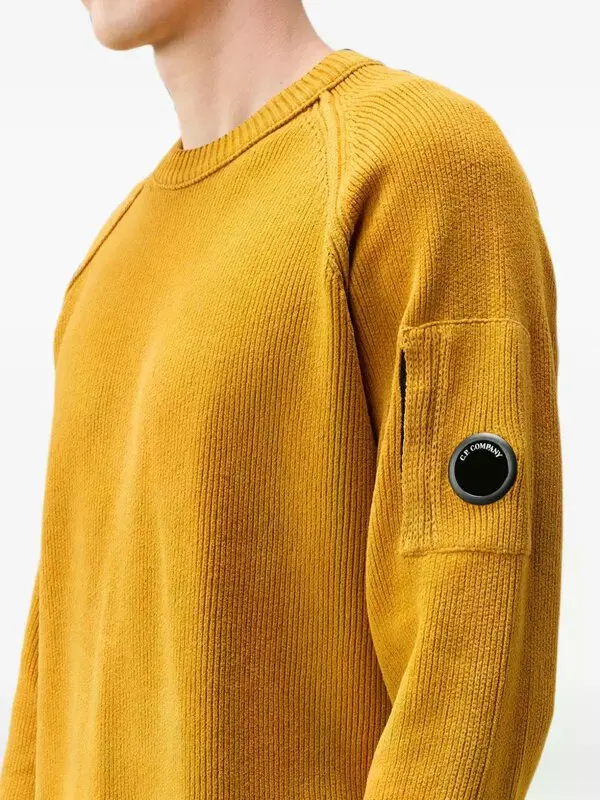 C.P. COMPANY Lens Detail Raglan Sleeve Sweater