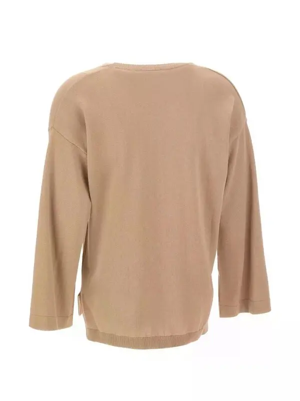 KANGRA V-neck Cotton Cardigan - Neutrals