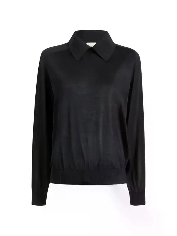 Khaite Alexa Silk Sweater - Black