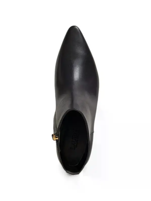 Ralph Lauren Francesca Pointed-toe Ankle Boots - Black