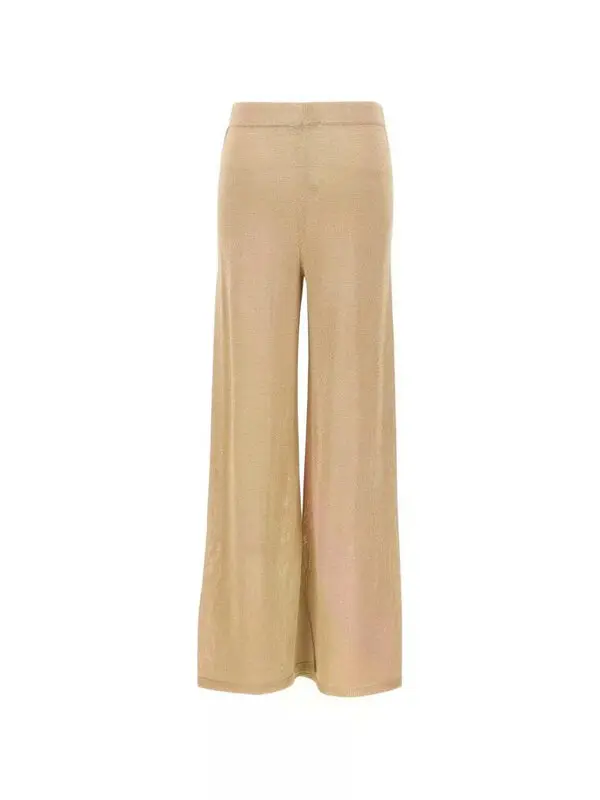 KANGRA Ribbed-trim Straight-leg Pants