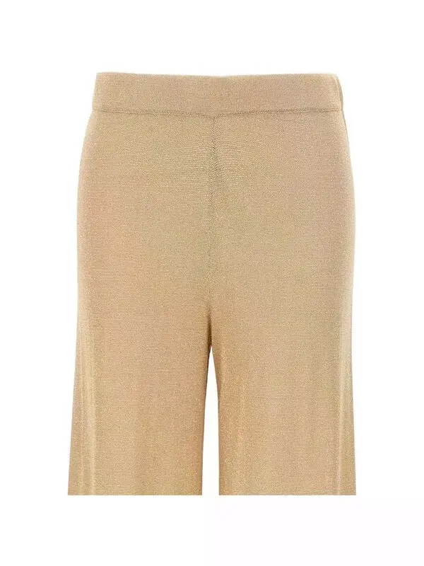 KANGRA Ribbed-trim Straight-leg Pants