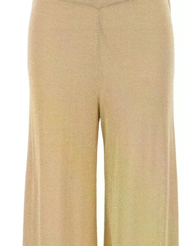 KANGRA Ribbed-trim Straight-leg Pants