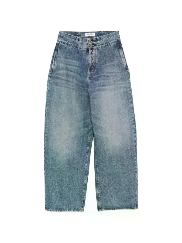 Attico Double-waist Wide-leg Jeans - Blue