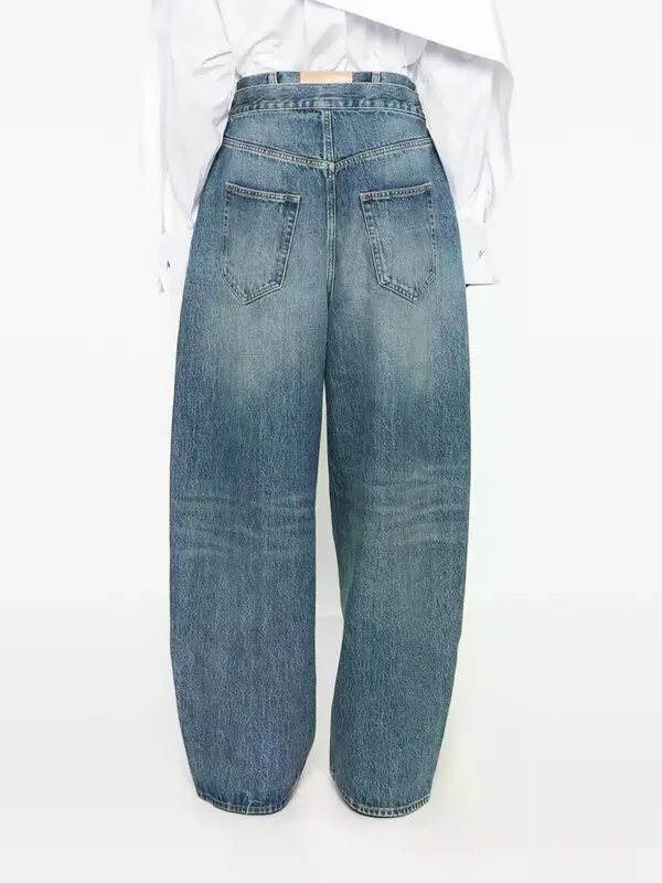 Attico Double-waist Wide-leg Jeans